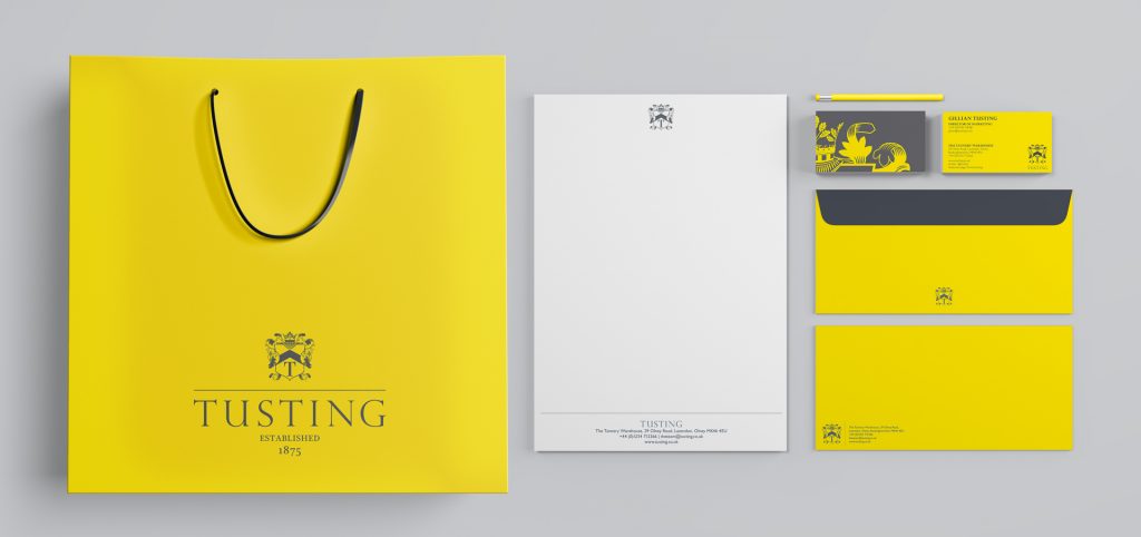 TUSTING Brand Identity by Straight Forward Design