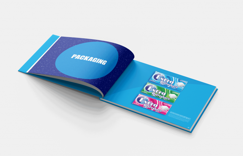 Extra Refreshers identity and packaging by Straight Forward Design